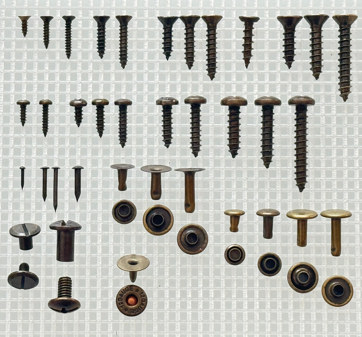 Antique Brass Fasteners: Screws, Rivets, Screw Posts, Chicago Screws M ...