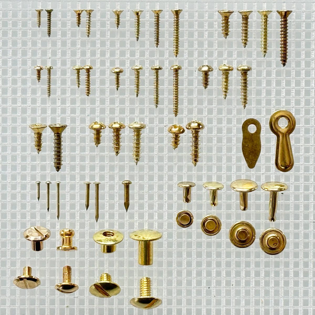 Brass Fasteners: Screws, Rivets, Screw Posts, Chicago Screws More ...