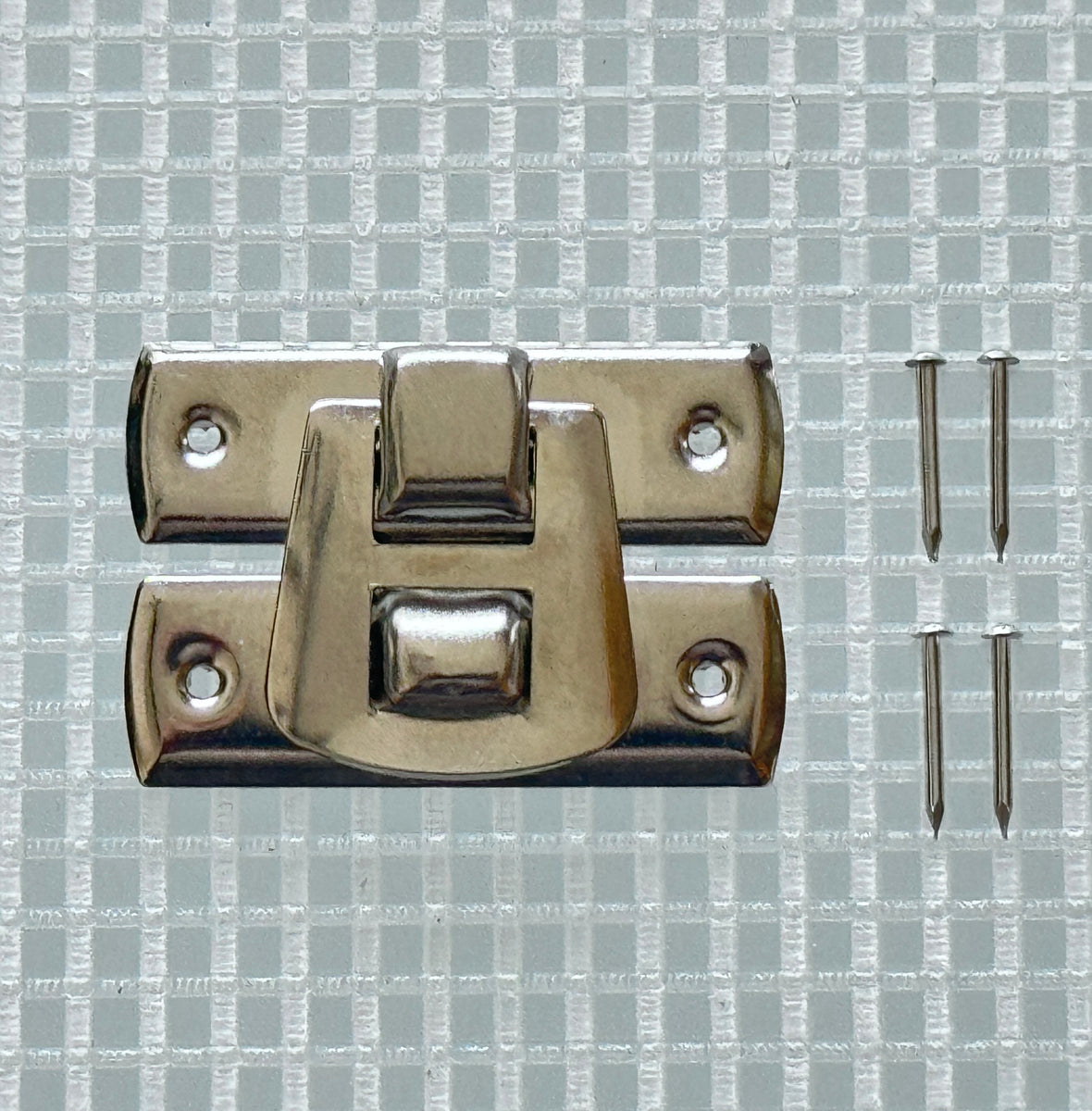 C692 Kit - 1 1/8'' Width X 3/4'' Height Latch Catch, Nickel Finish, Fa ...