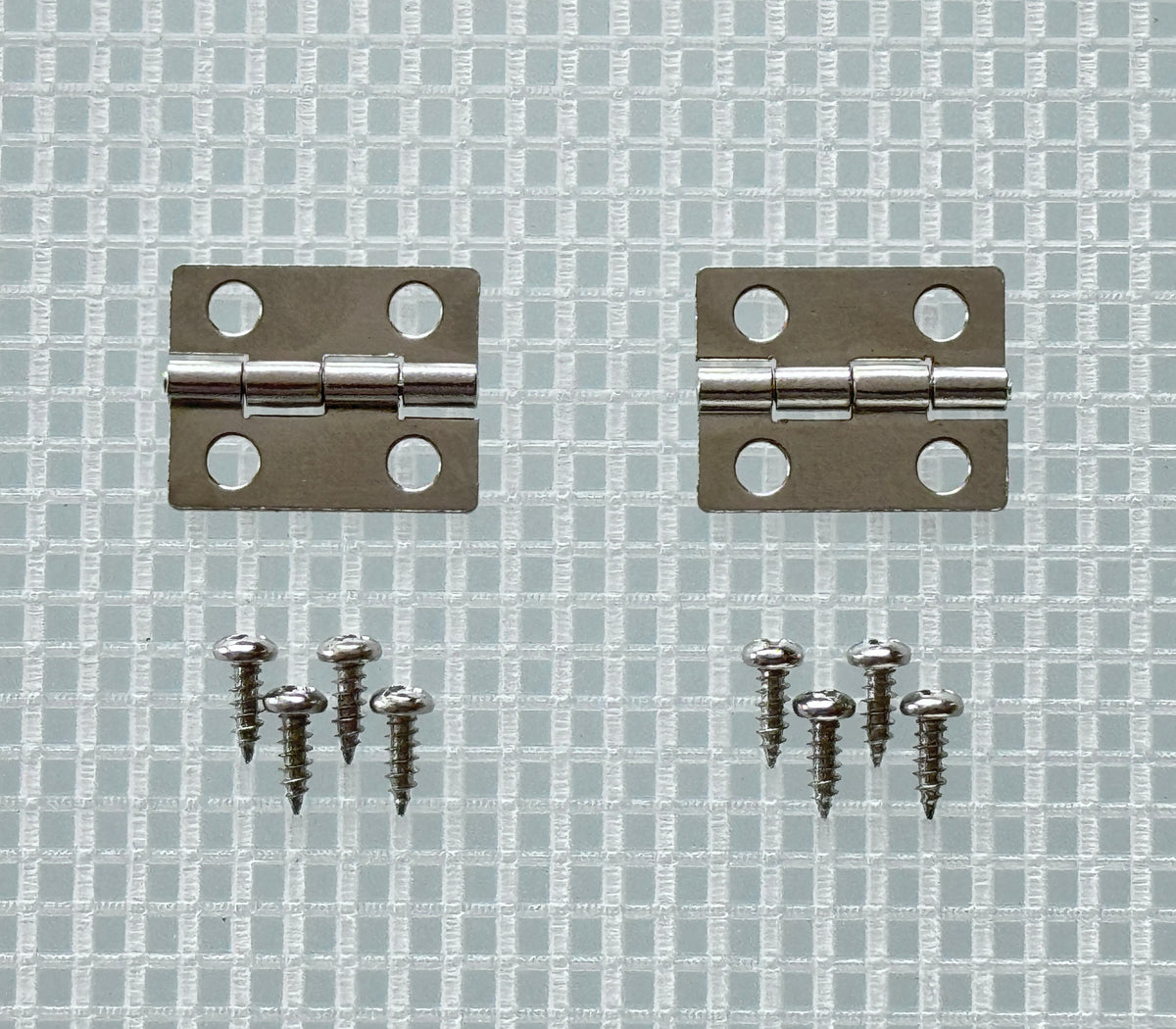 A032 Kit - 3/4'' Width X 5/8'' Height Hinges, Nickel Finish, Screws ...