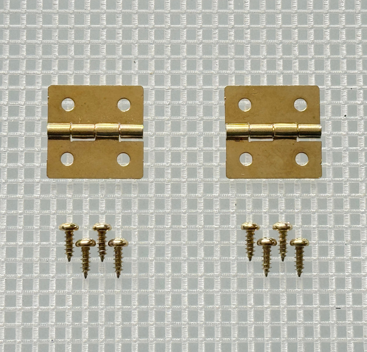 A041 Kit - 3/4'' Width X 3/4'' Height Hinges, Brass Finish, Screws ...