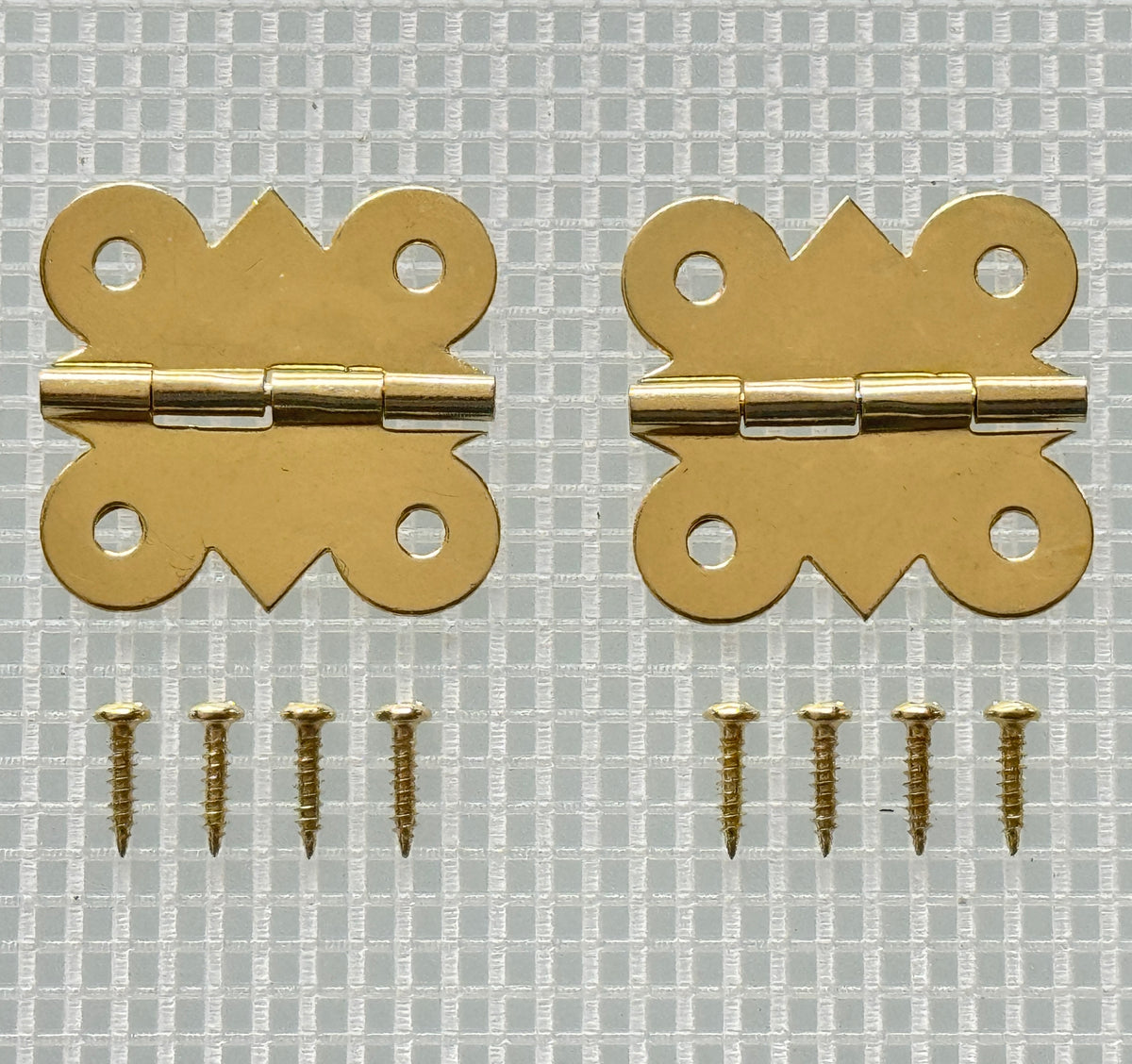 A221 Kit - 1 1/4'' Width X 1 3/16'' Height Dec. Hinges, Brass Finish ...